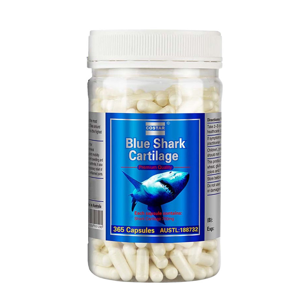 Costar-Shark Cartilage 750mg 365 Capsules | Natonic