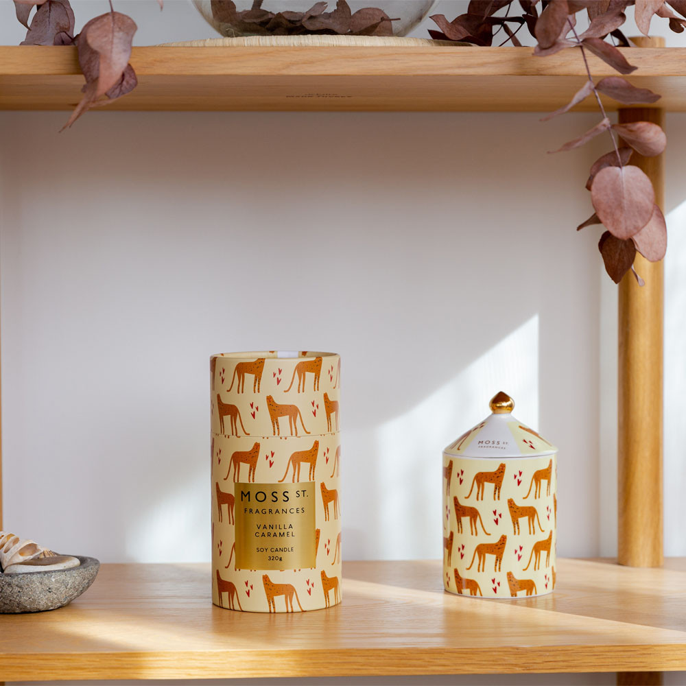 Moss St. Fragrances Vanilla Caramel Large Ceramic Diffuser 350ml | Natonic