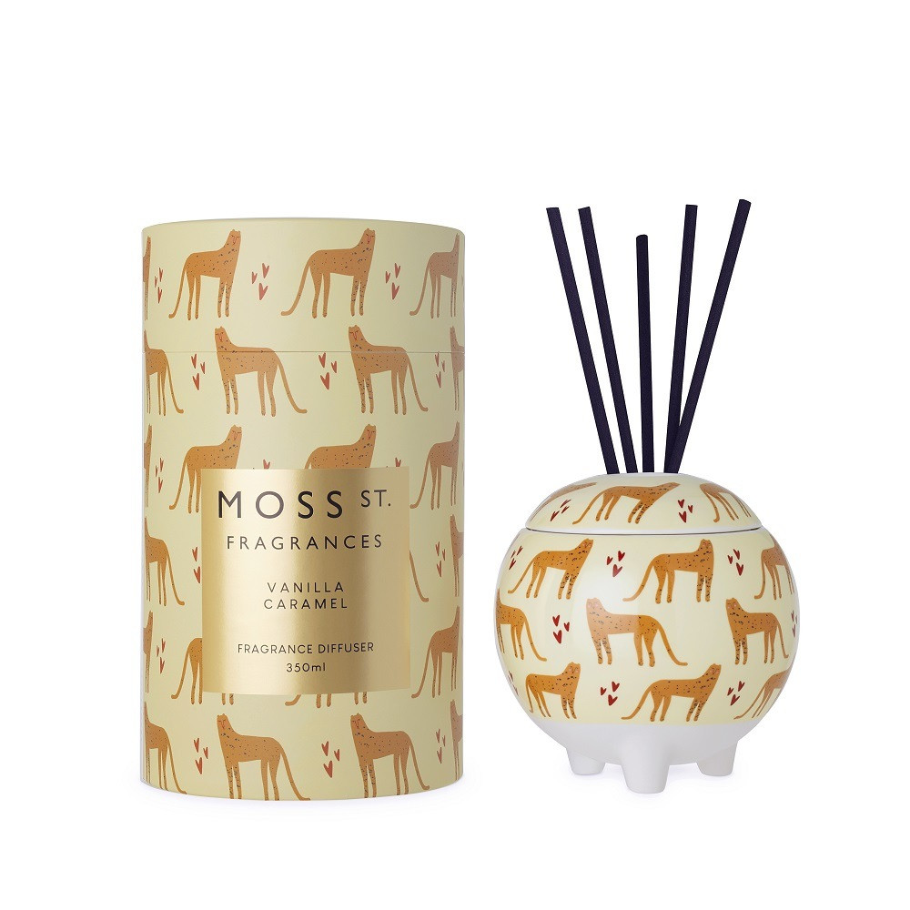 Moss St. Fragrances Vanilla Caramel Large Ceramic Diffuser 350ml | Natonic