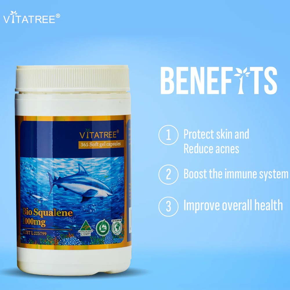 Vitatree Bio Squalene 365 Softgel Capsules | Natonic
