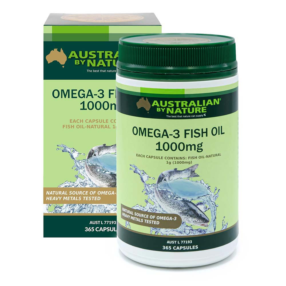Australian By Nature-Omega-3 Fish Oil 1000mg 365 Kapsula | Natonic