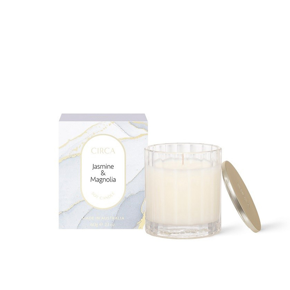 CIRCA Jasmine & Magnolia Scented Soy Candle 60g | Natonic