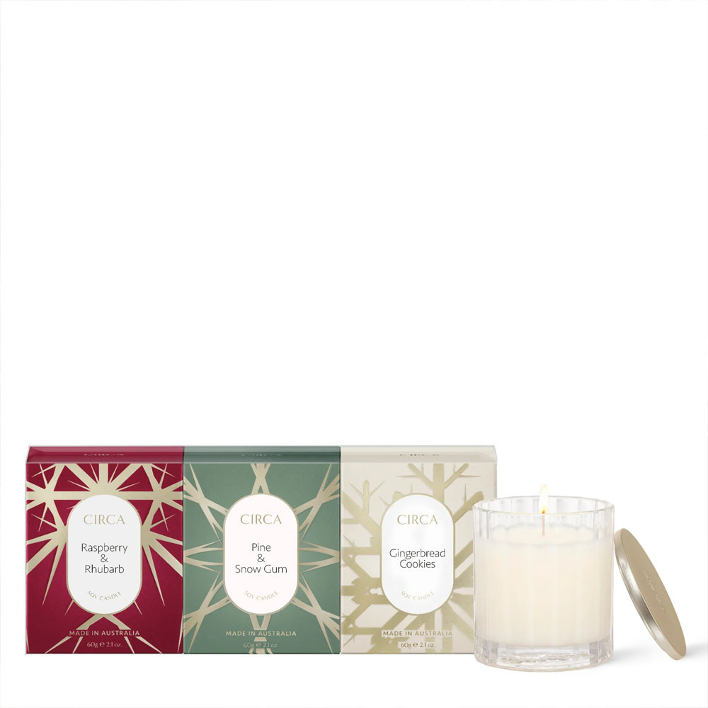 CIRCA Mini Candle Trio Set 3x 60g Soy Candles | Natonic