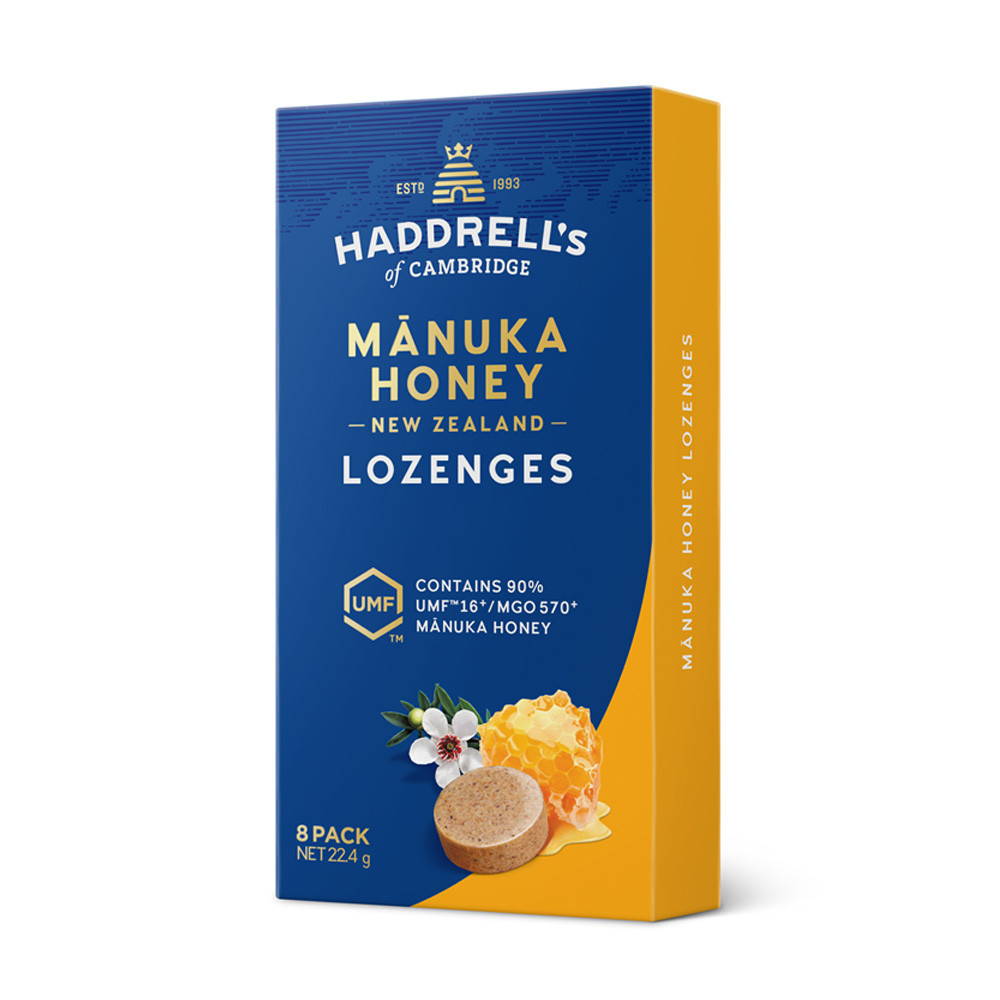 Haddrell's Mānuka Honey Lozenges UMF™ 16+ 8 Pack 2.8g