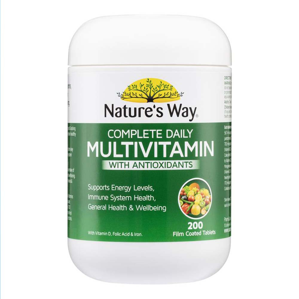 Nature's Way Kumpletong Pang-araw-araw na Multivitamin 200 Tablets ...