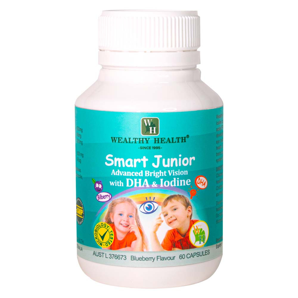 Wealthy Health Smart Junior Advanced Bright Vision With DHA & Iodine 60 ...