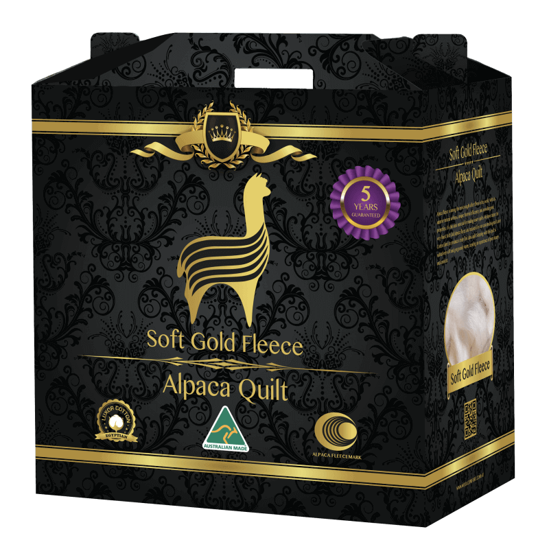 Woolcomfort-Soft Gold Alpaca Fleece 100% Alpaca Wool Quilt 350 /500 ...
