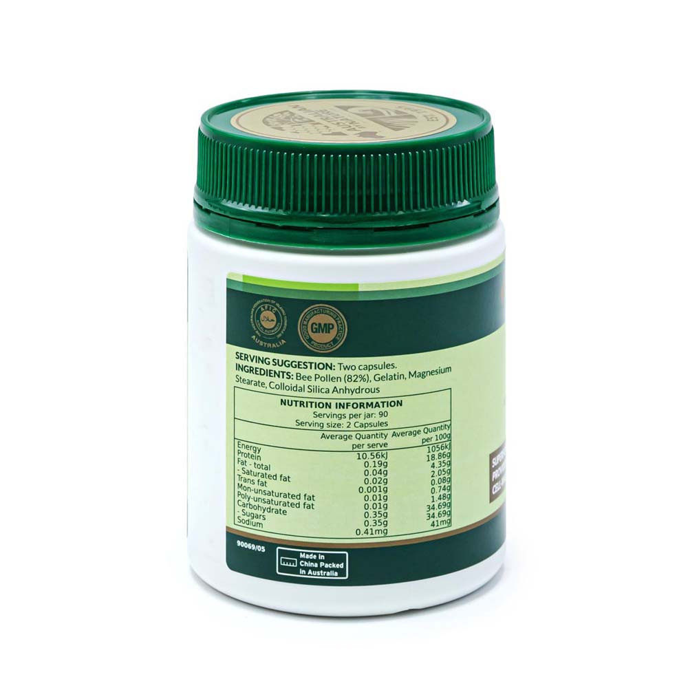 Australian by Nature Bee Pollen 500mg 180 Capsules | Natonic