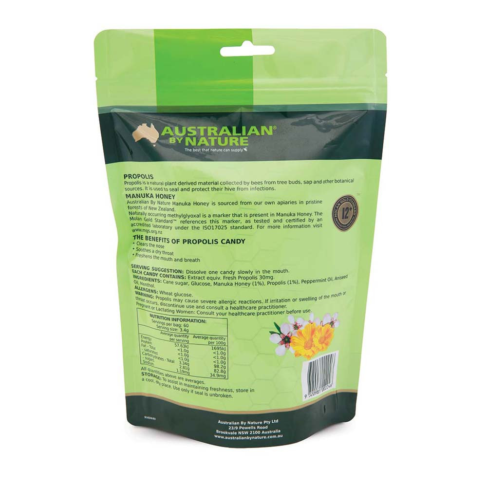 Australian by Nature Propolis Candy 60 Candies | Natonic