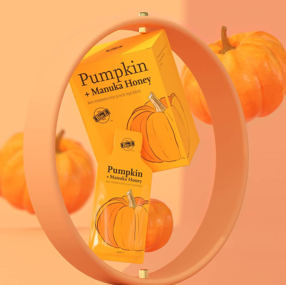 Bio E Pumpkin + Manuka Honey Juice Squeeze 7 x 30ml | Natonic