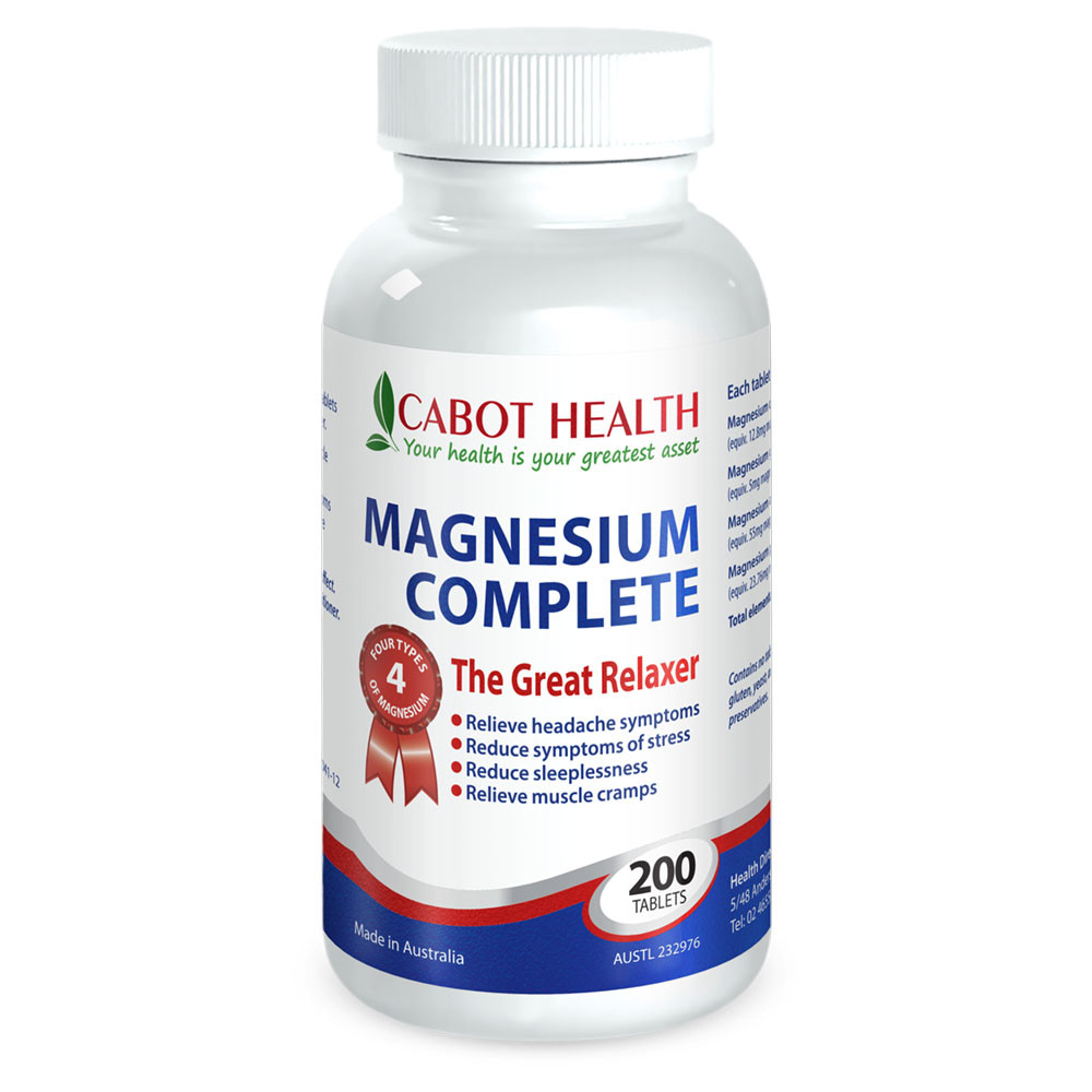Cabot Health Magnesium Complete 200 Tablets | Natonic