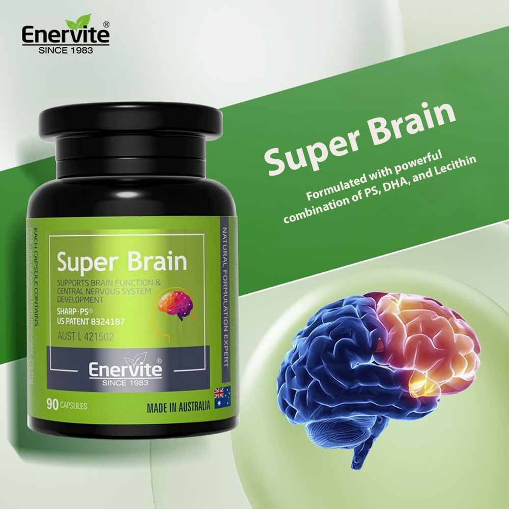Enervite Super Brain 90 Capsules | Natonic