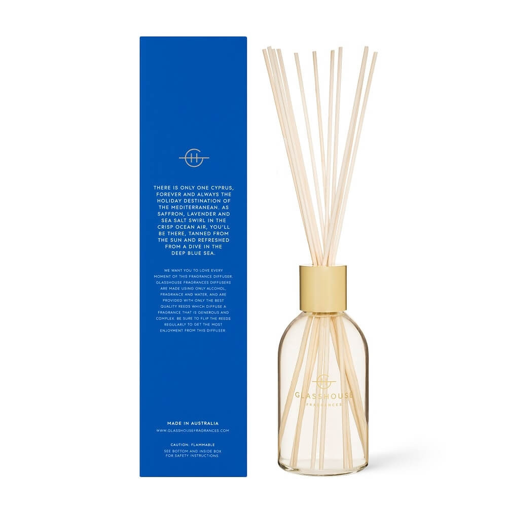 Glasshouse Fragrances Diving Into Cyprus Fragrance Diffuser 250ml | Natonic