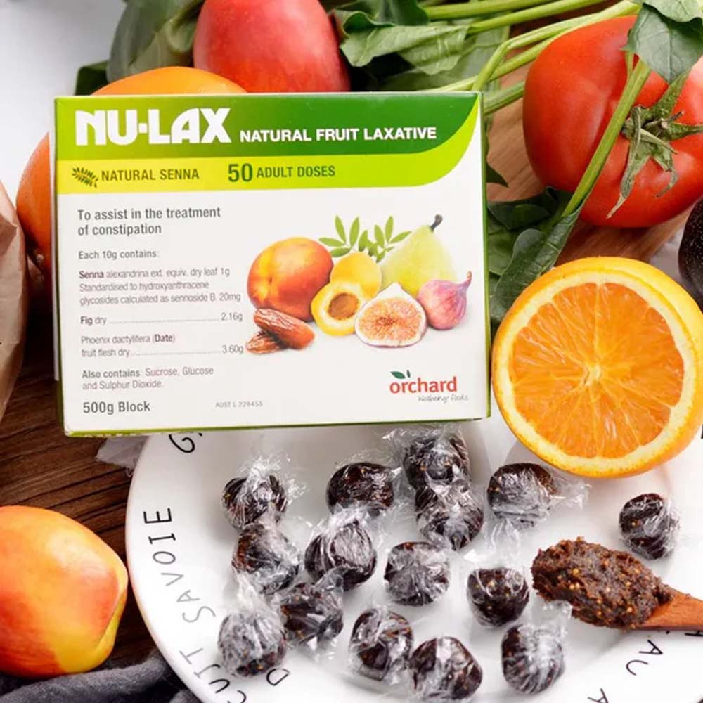 Nu Lax Natural Fruit Laxative Block 500g 50 Adult Doses | Natonic