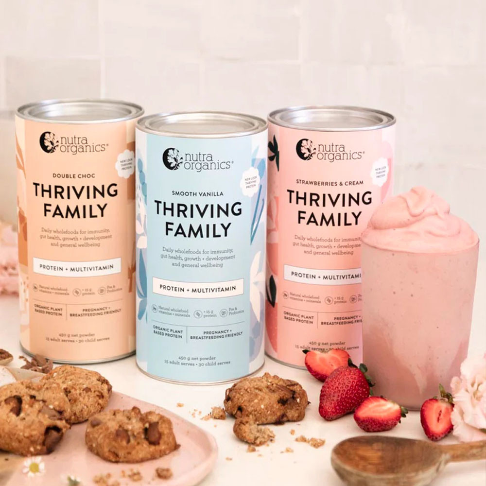 Nutra Organics-Thriving Protein Organic Plant Based Blend Smooth ...