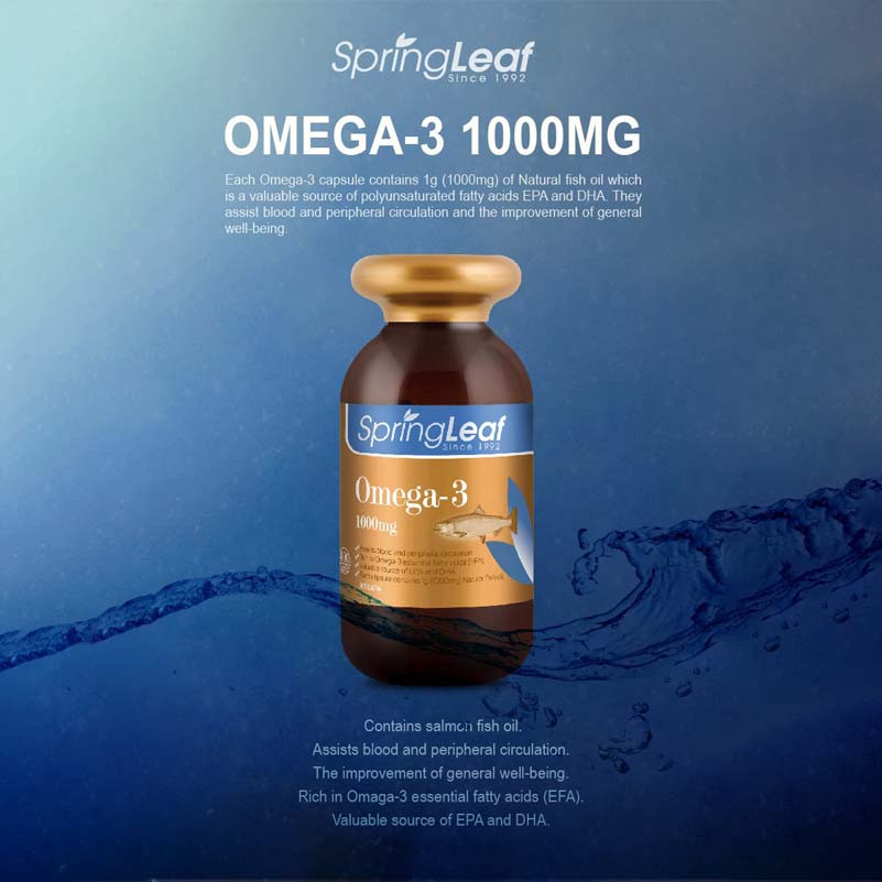 Springleaf Omega-3 1000mg 400 Capsules | Natonic
