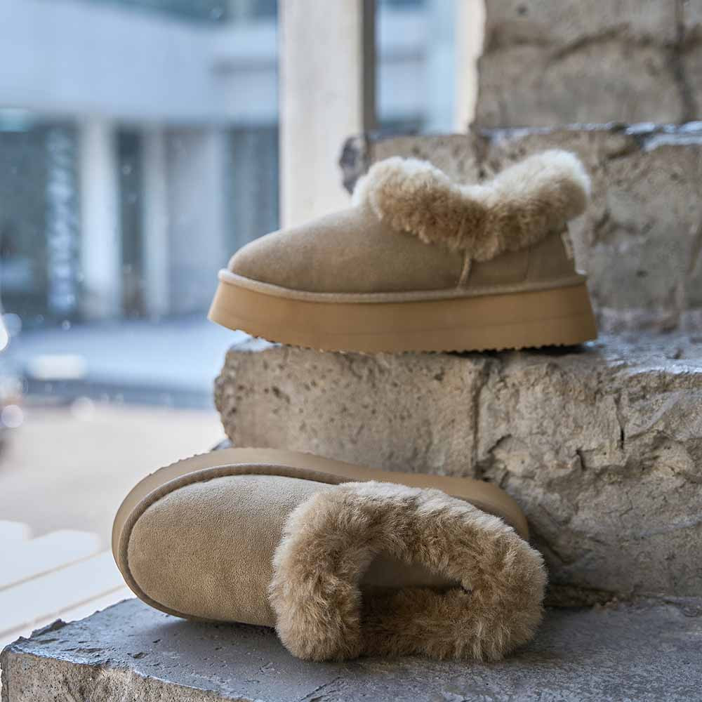 fuzzy ugg like boots