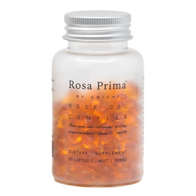Unichi Rosa Prima Rose Oil Complex 90 Softgels | Natonic