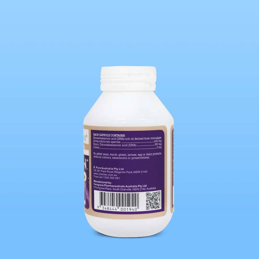Vitatree Kids High Strength DHA Algae Oil plus Lutein 60 Capsules | Natonic