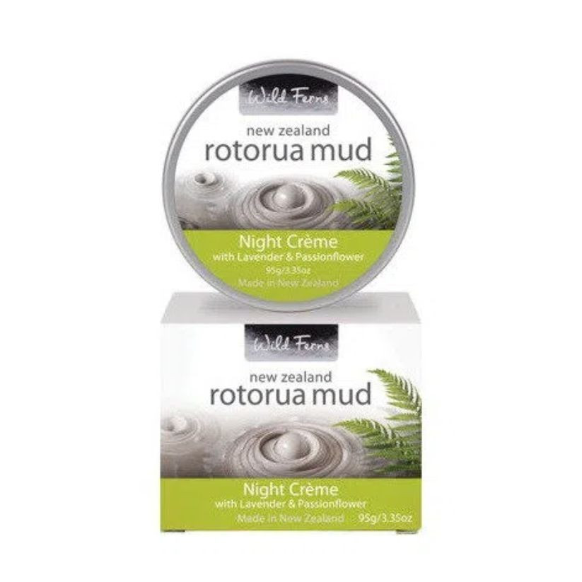 Wild Ferns Rotorua Mud Night Creme with Lavender and Passionflower 95g ...