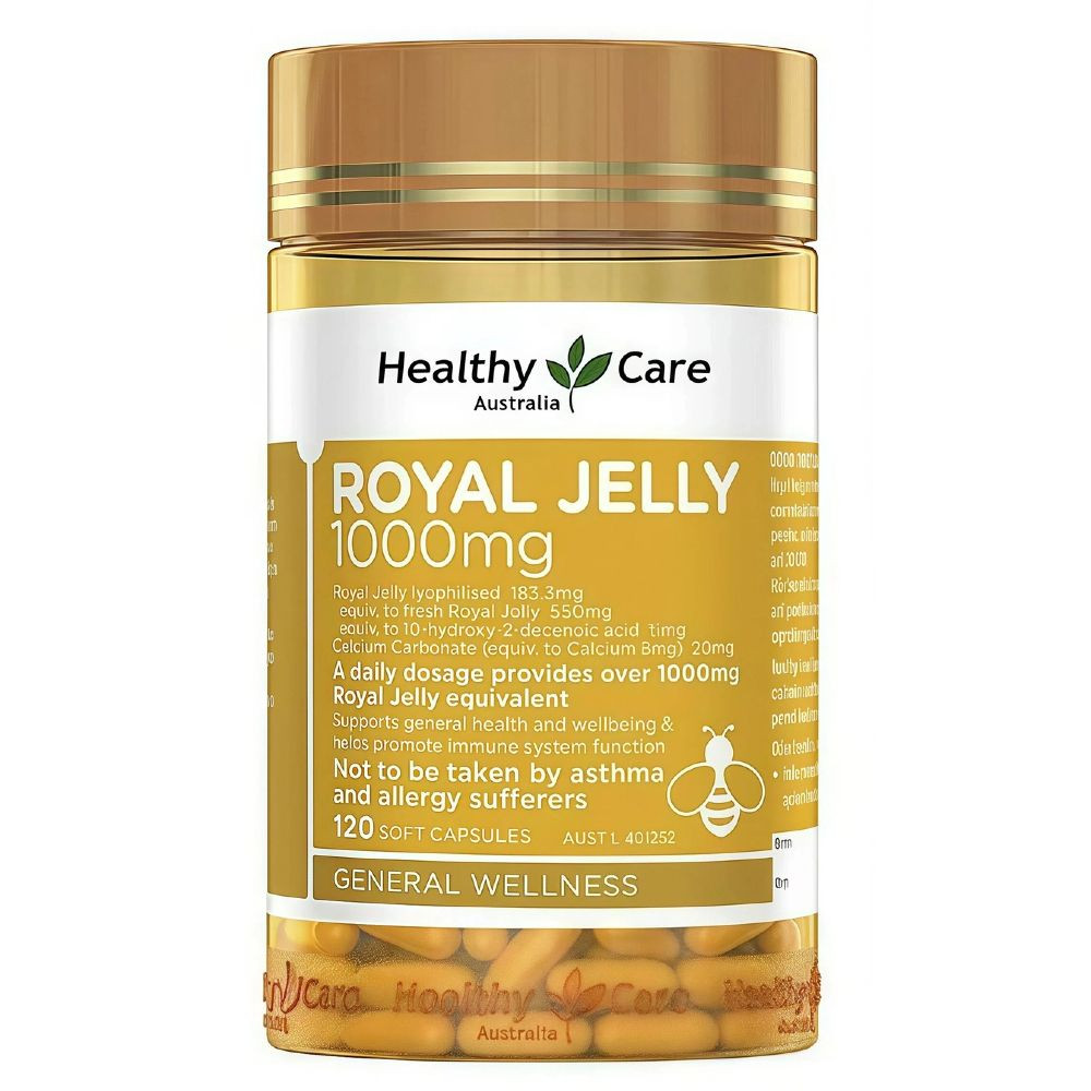 Healthy Care Royal Jelly 1000mg 120 Capsules | Natonic