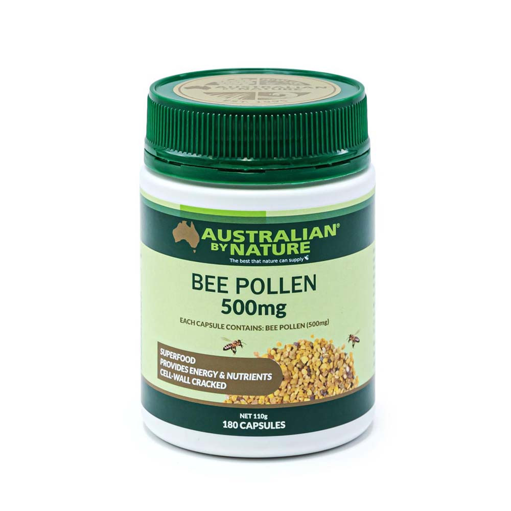 Australian by Nature Bee Pollen 500mg 180 Capsules | Natonic