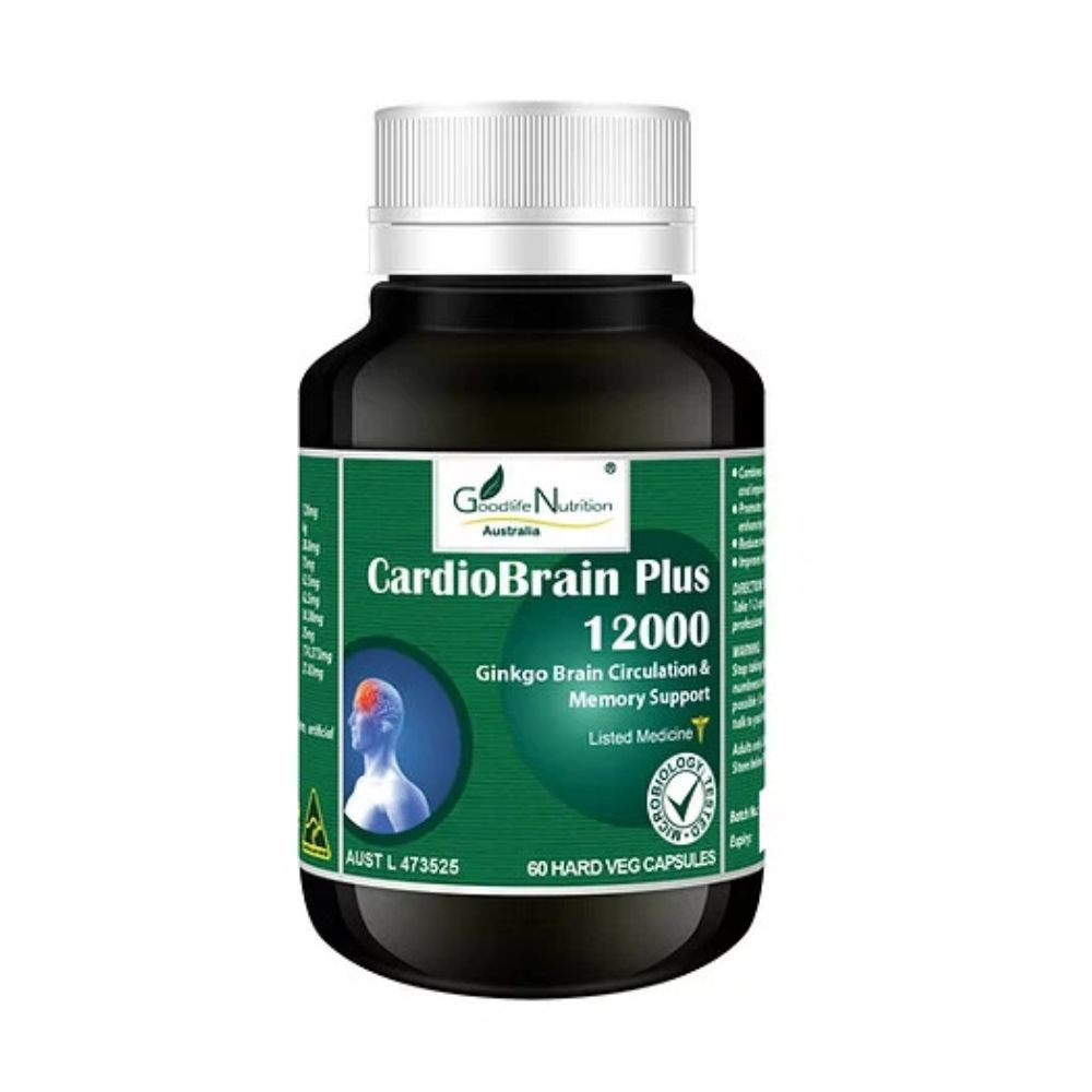 Goodlife Nutrition CardioBrain Plus 12000 60 Capsules | Natonic