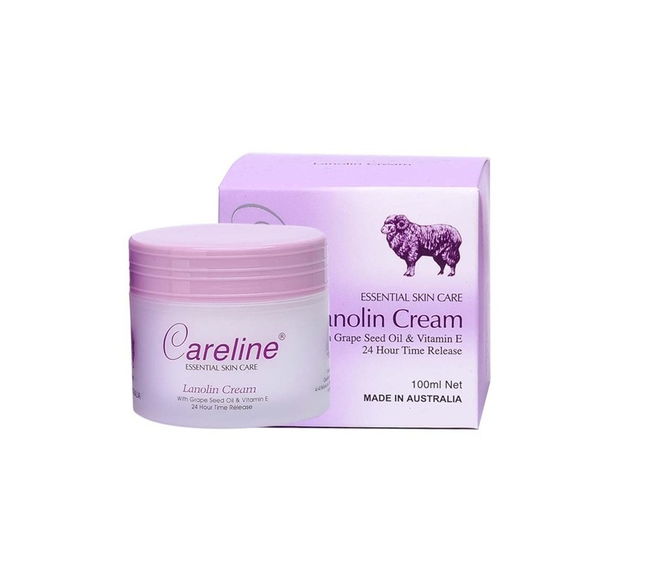 Careline Lanolin Cream with Grape Seed Oil & Vitamin E 100ml | Natonic