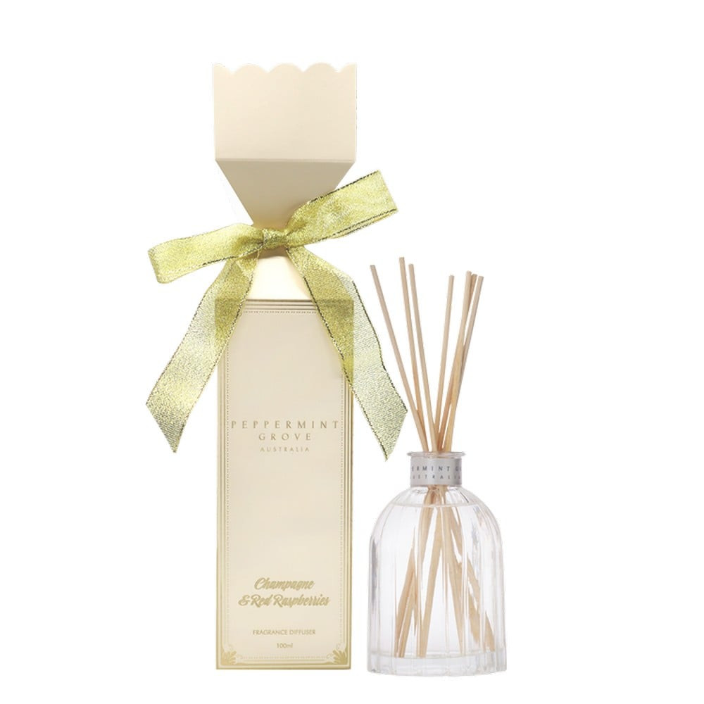 Peppermint Grove Champagne & Red Raspberries Mini Room Diffuser 100ml ...