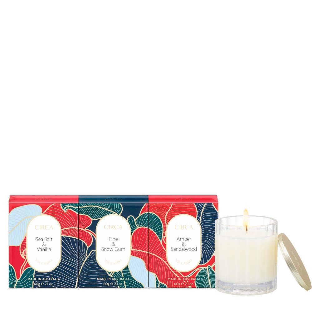 Circa Christmas Mini Candle Trio 3x60g (Limited Edition) | Natonic