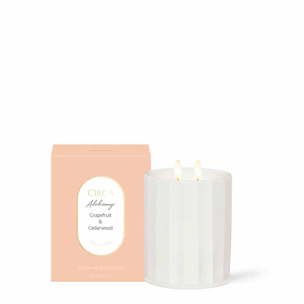 Circa Grapefruit & Cedarwood Ceramic Candle 350g | Natonic