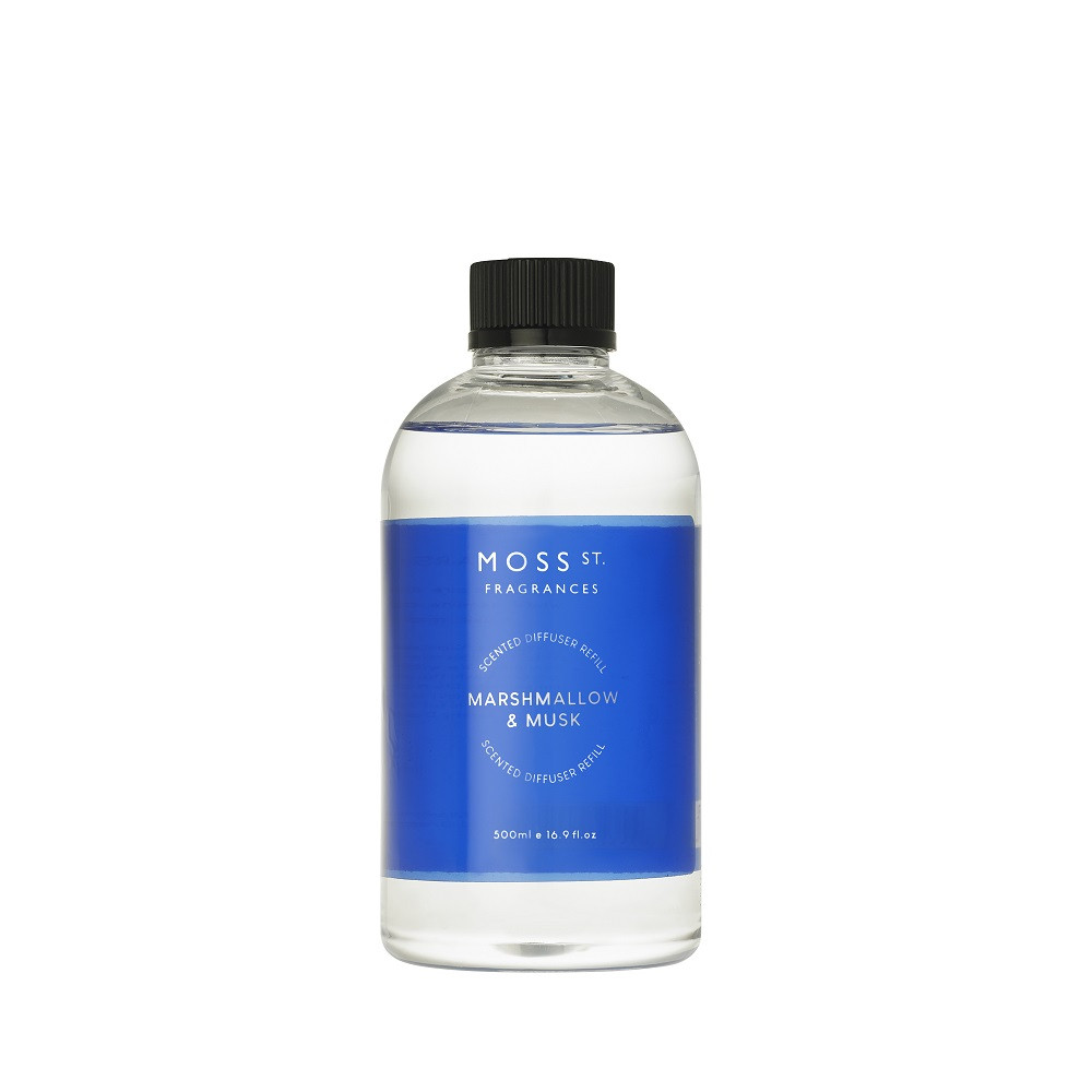 Moss St. Fragrances Marshmallow & Musk Ceramic Diffuser Refill 500ml | Natonic