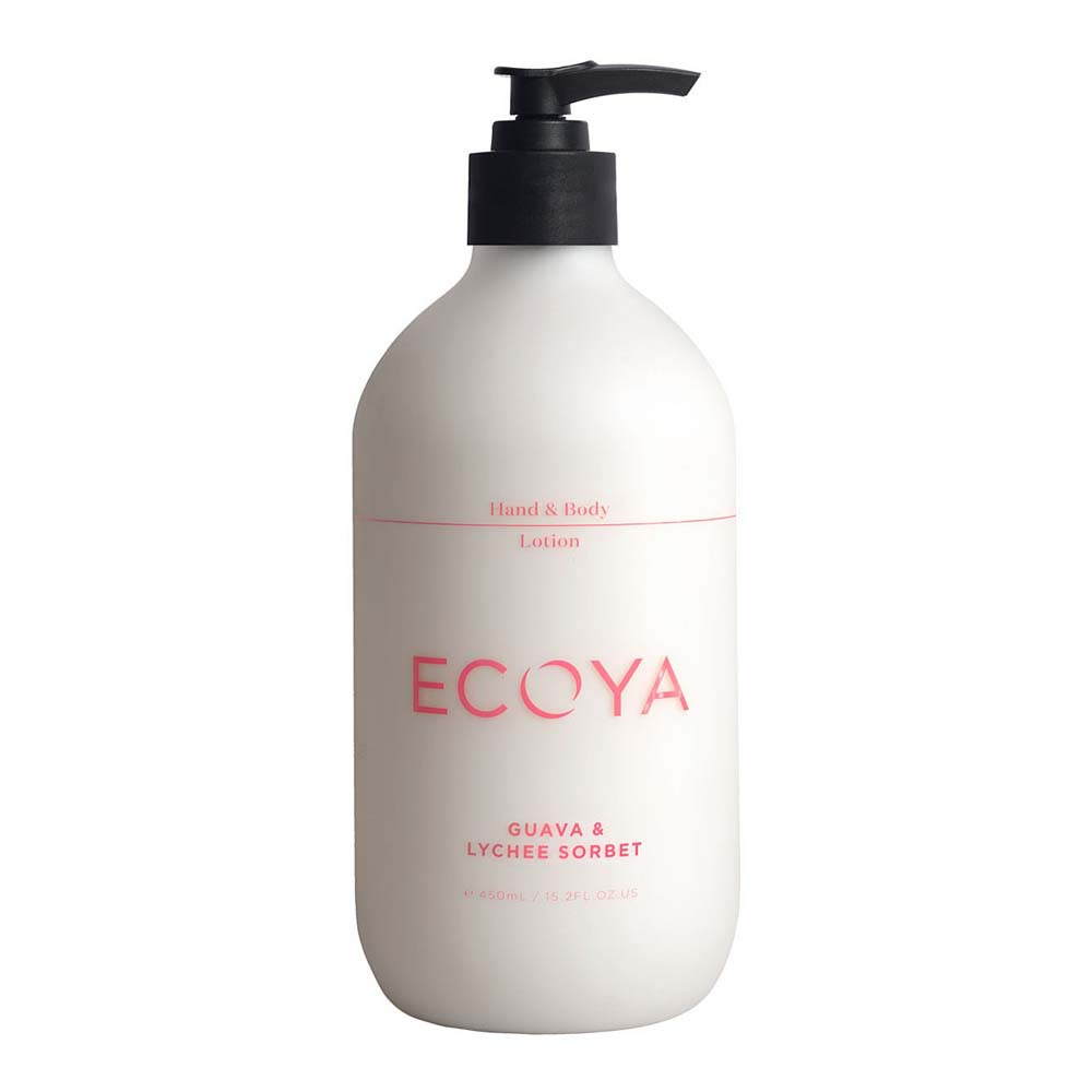 Ecoya Guava & Lychee Sorbet Hand & Body Lotion 450ml | Natonic