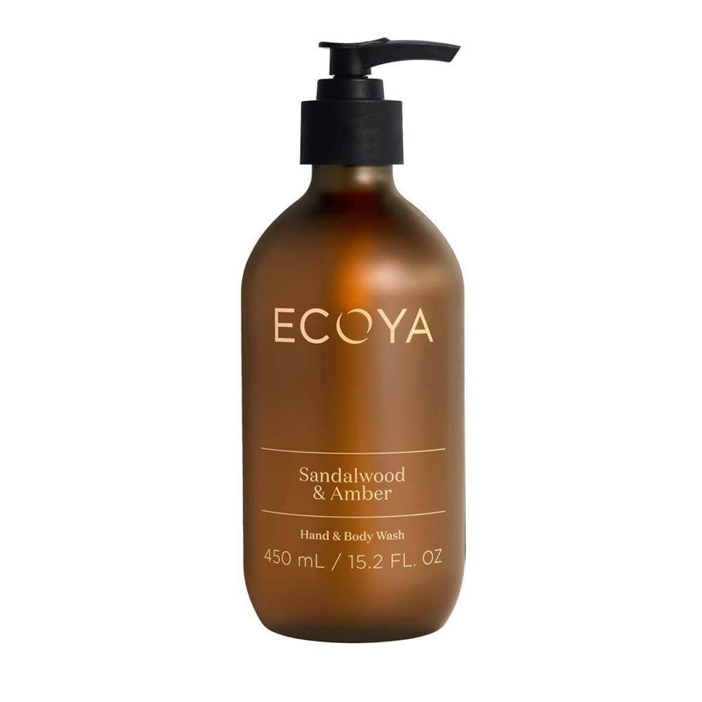 Ecoya Sandalwood & Amber Hand & Body Wash 450ml | Natonic