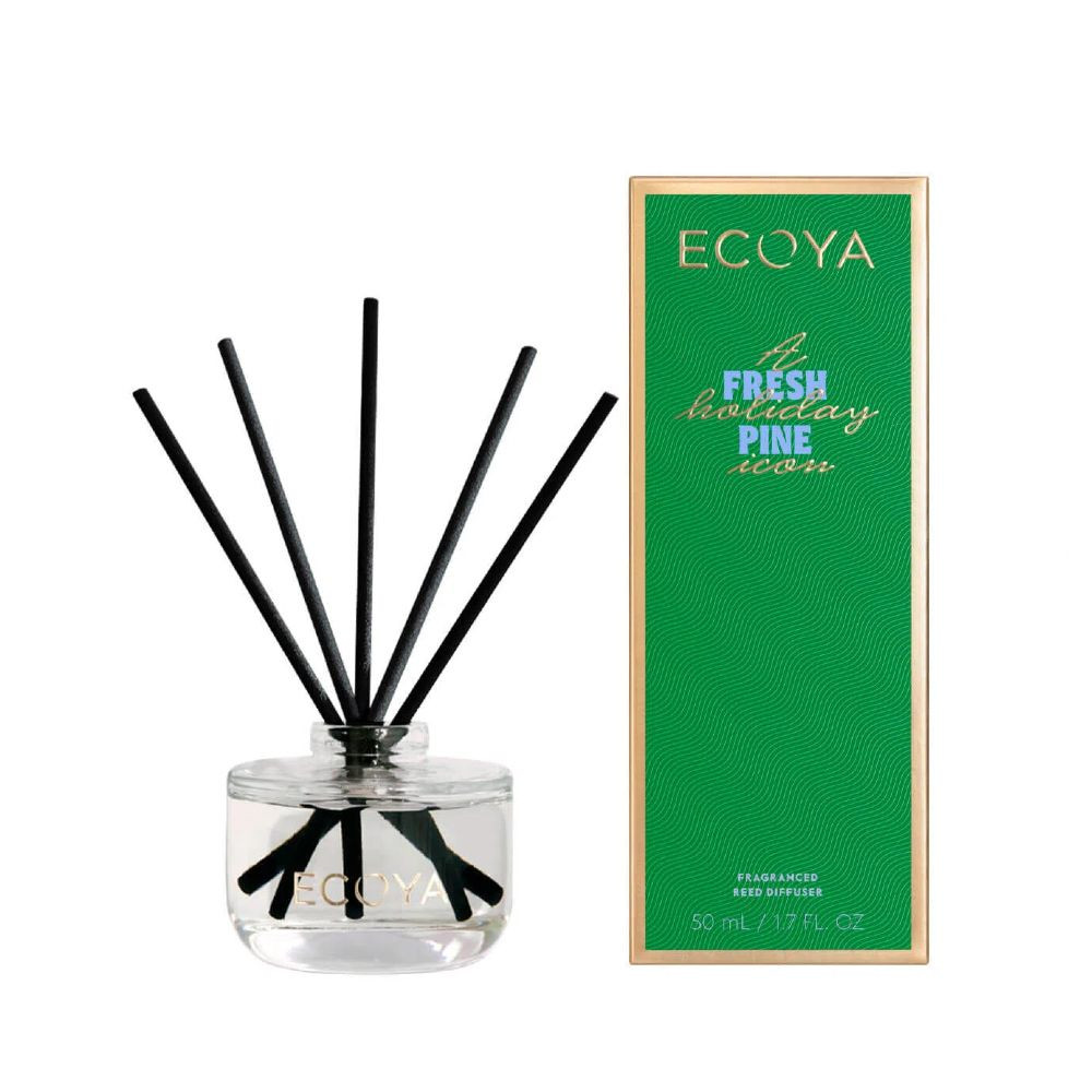 Ecoya Holiday Mini Reed Diffuser Fresh Pine 50ml | Natonic