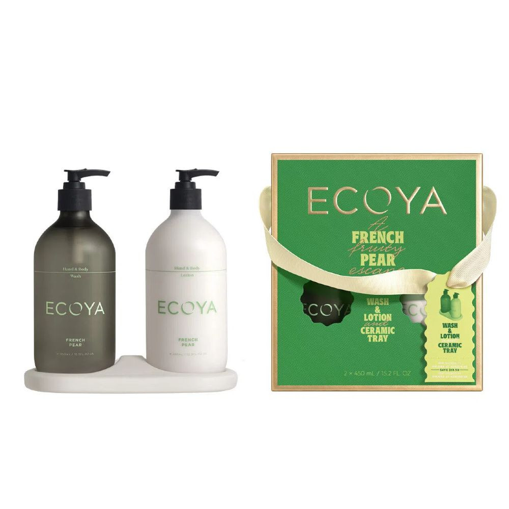 Ecoya Holiday Bathroom Gift Set French Pear | Natonic