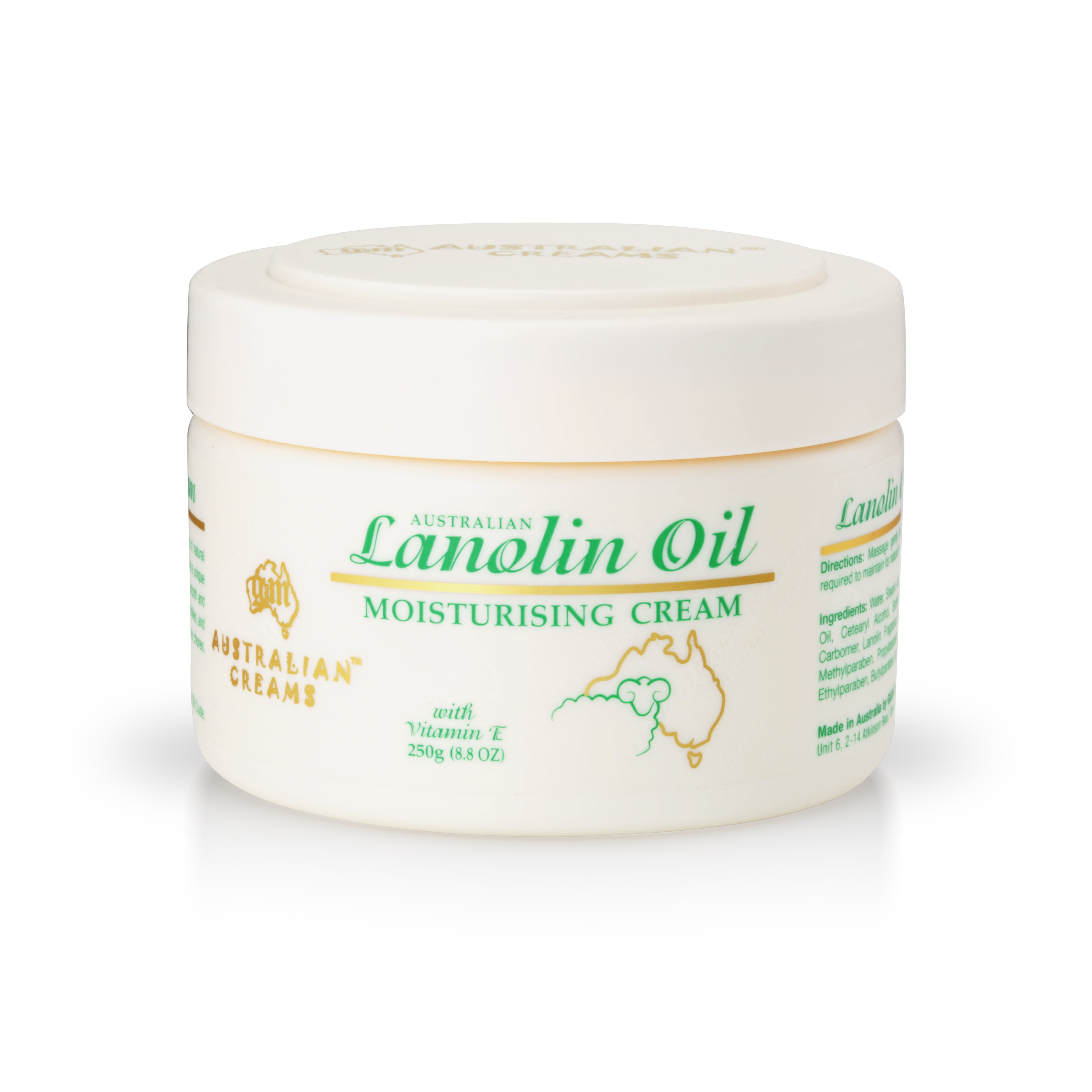 G&M Lanolin Oil Day Moisturising Cream with Vitamin E 250g | Natonic
