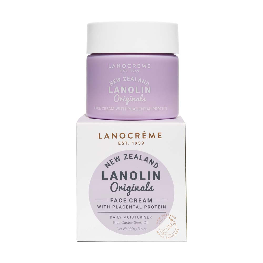 Lanocreme Lanolin Originals Face Cream with Placental Protein 100g ...