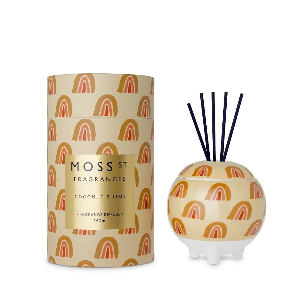 Moss St. Fragrances Coconut & Lime Large Ceramic Diffuser 350ml | Natonic