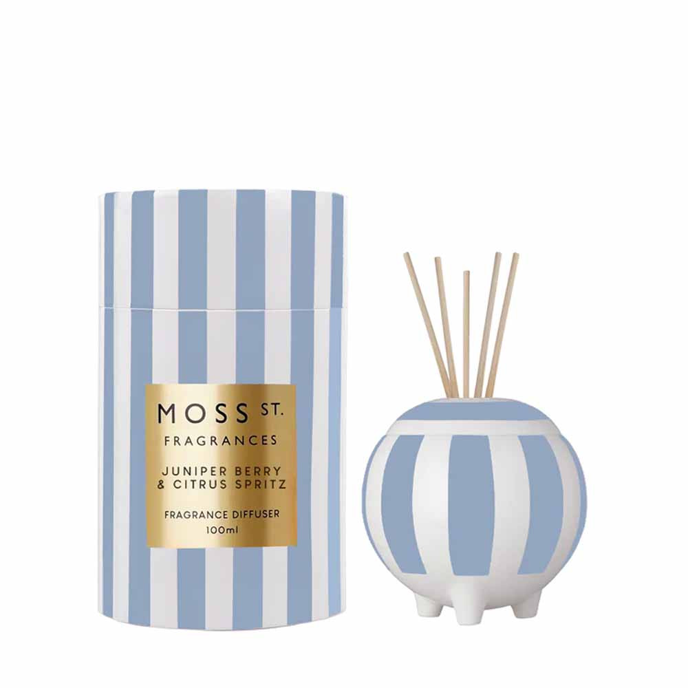 Moss St. Fragrances Juniper Berry & Citrus Spritz Ceramic Diffuser ...