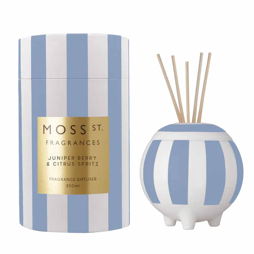 Moss St. Fragrances Juniper Berry & Citrus Spritz Ceramic Diffuser ...