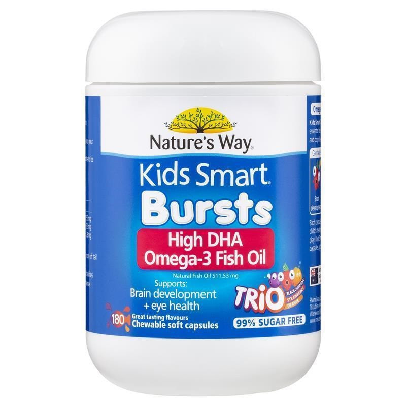Nature's Way Kids Smart Omega 3 Fish Oil Trio 180 Capsules | Natonic
