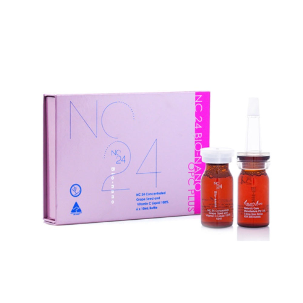 NC24 Bio-Nano Concentrated Grape Seed and Vitamin C Liquid 6-Pack 10ml ...