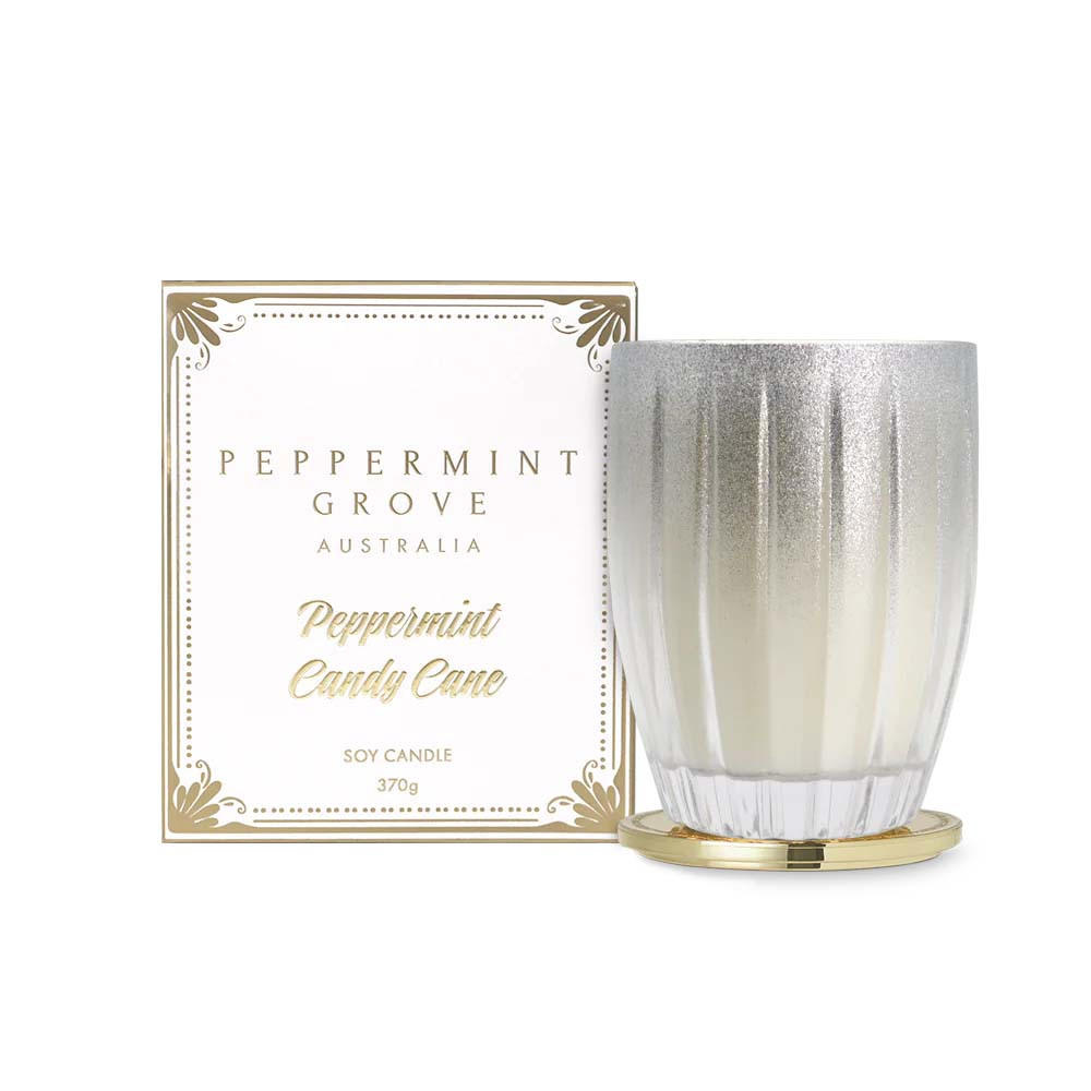 Peppermint Grove Peppermint Candy Cane Soy Candle 370g | Natonic