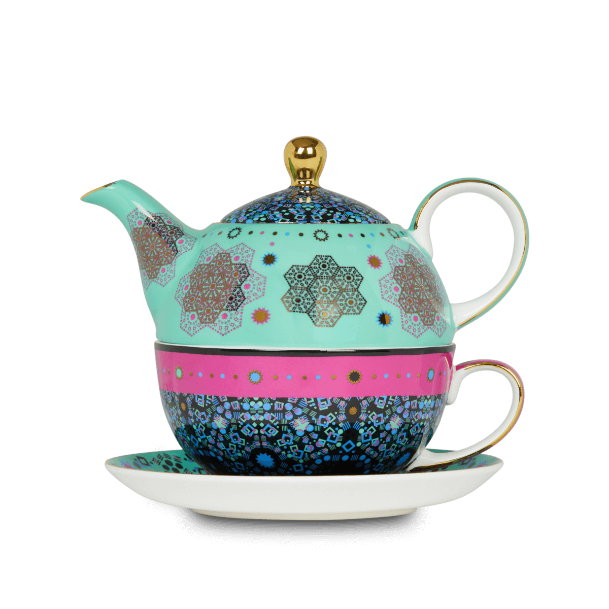 T2 Tea-Moroccan Tealeidoscope Aqua Tea For One | Natonic