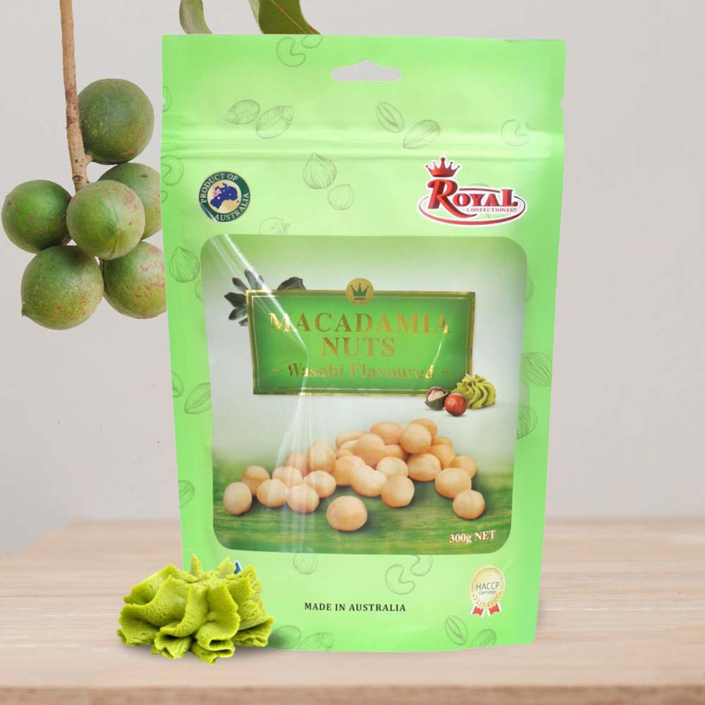 Royal Confectionery Macadamia Nut Wasabi & Roasted 300g | Natonic