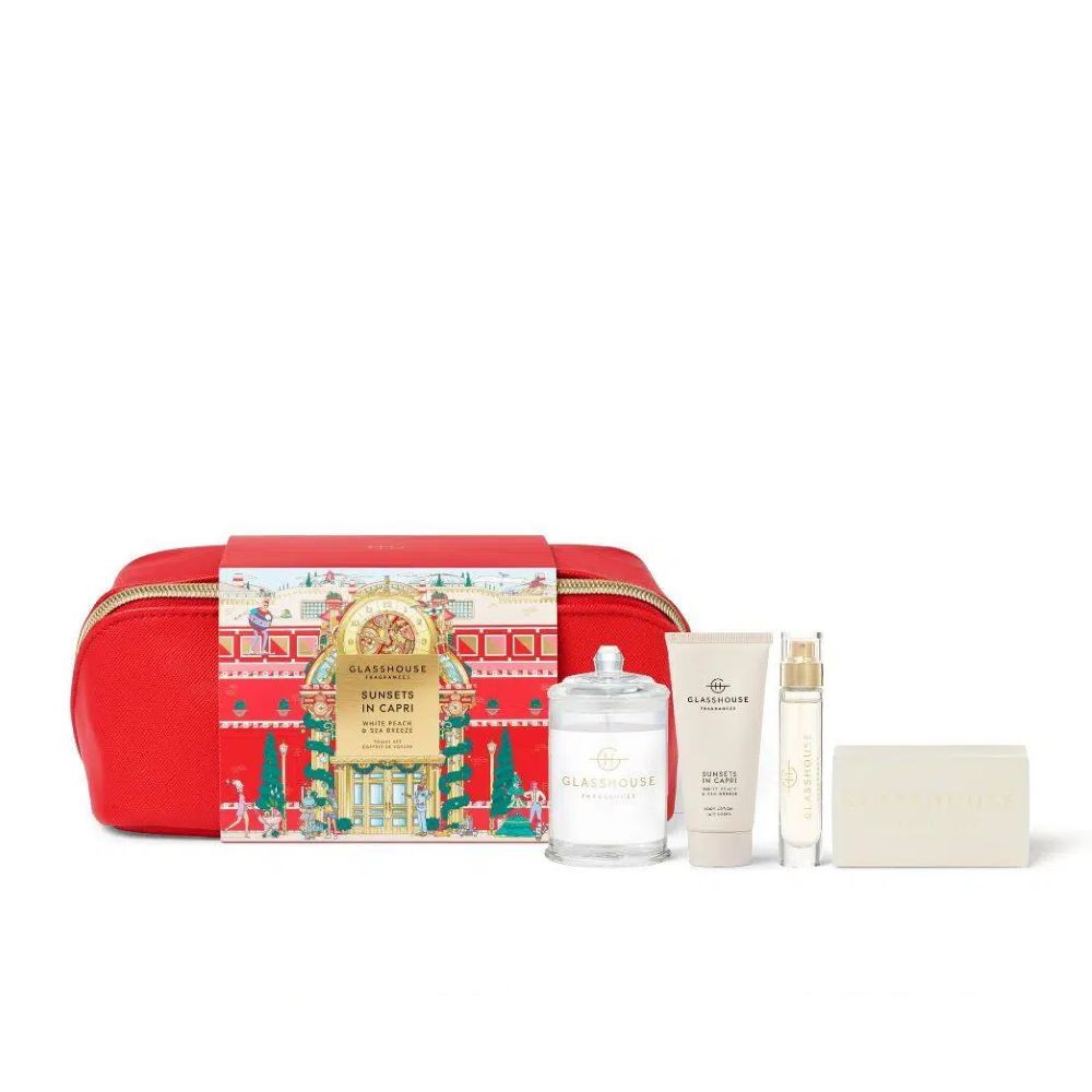 Glasshouse Fragrances Christmas Sunsets In Capri Travel Gift Set | Natonic