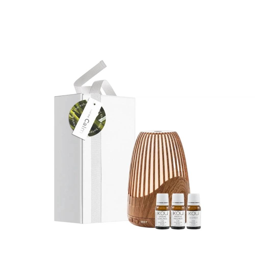 iKOU Aroma Diffuser & Mindful Wellness Trio Kit Gift Pack | Natonic
