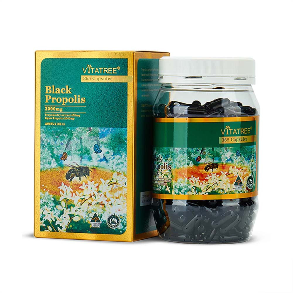 Vitatree Black Propolis 2000mg 365 Capsules | Natonic