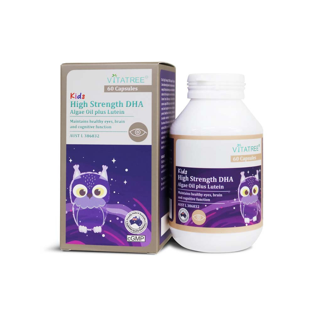 Vitatree Kids High Strength DHA Algae Oil plus Lutein 60 Capsules | Natonic